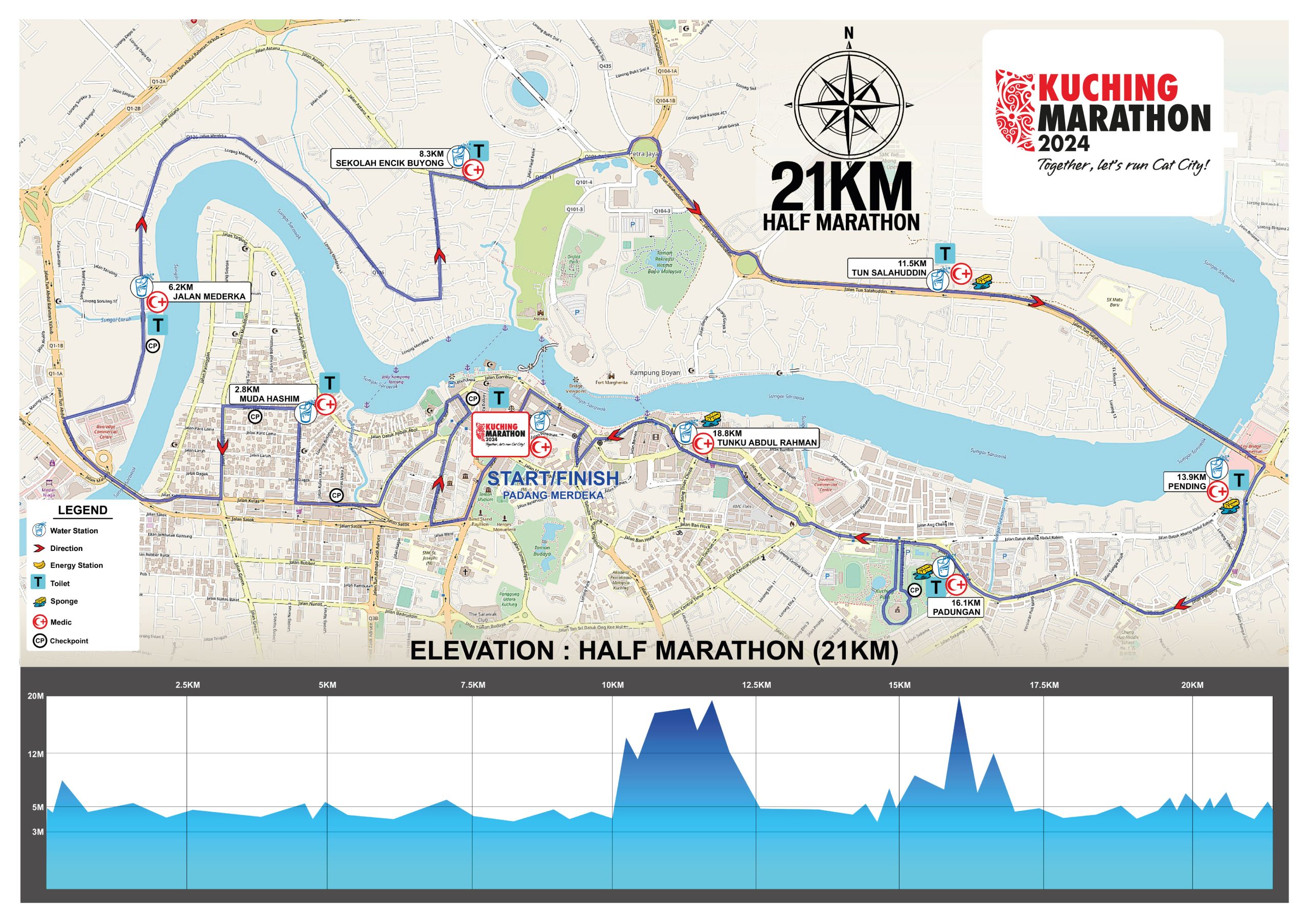 The Route - Kuching Marathon