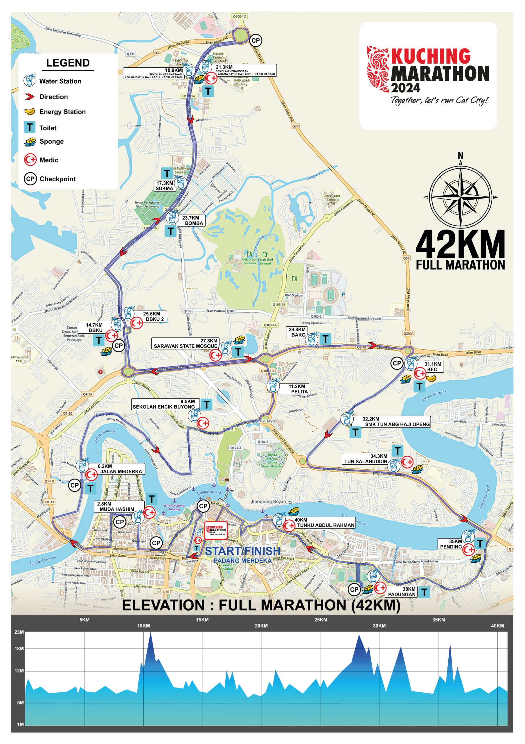 The Route - Kuching Marathon