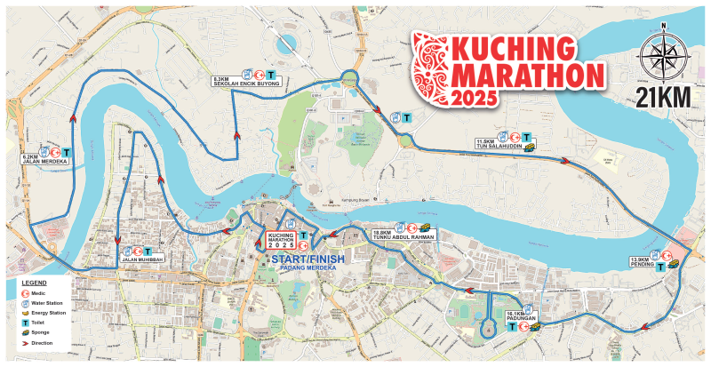 The Route - Kuching Marathon