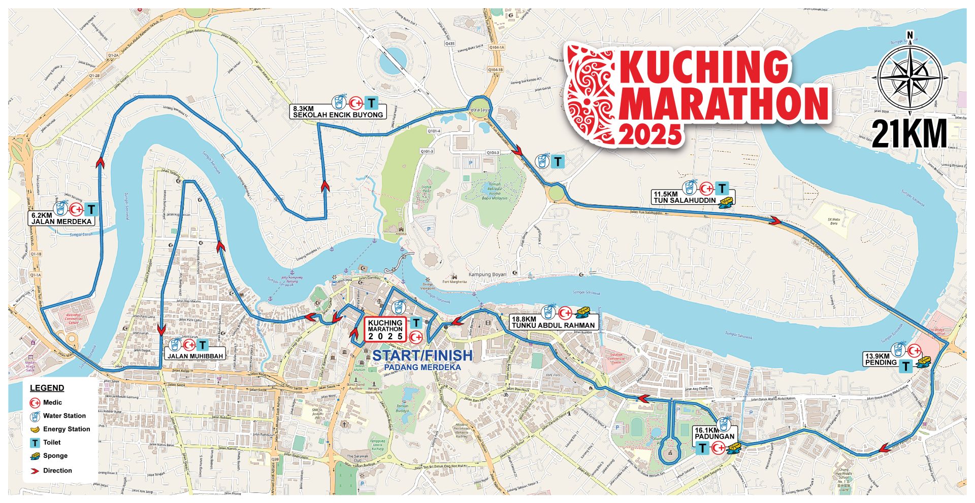 The Route - Kuching Marathon